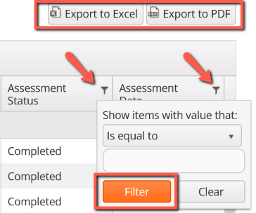 Checking the assessment status of your students – CEM