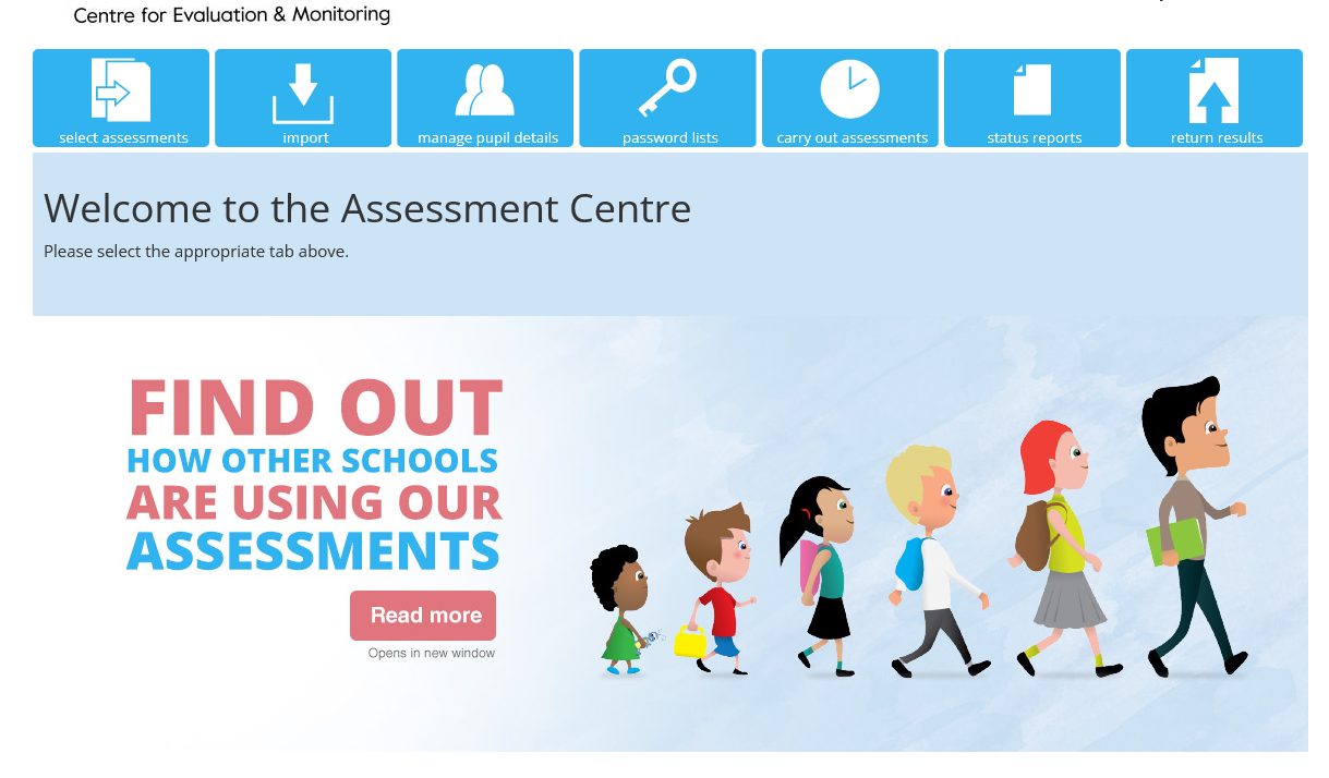 Accessing the Assessment Centre – CEM
