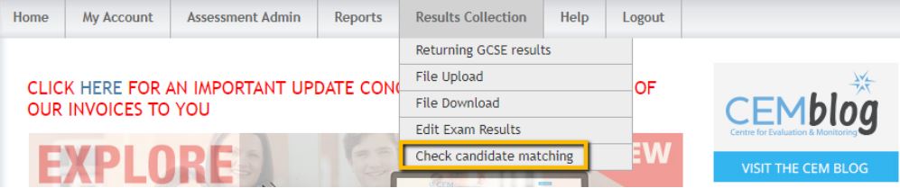 Check Candidate Matching – CEM