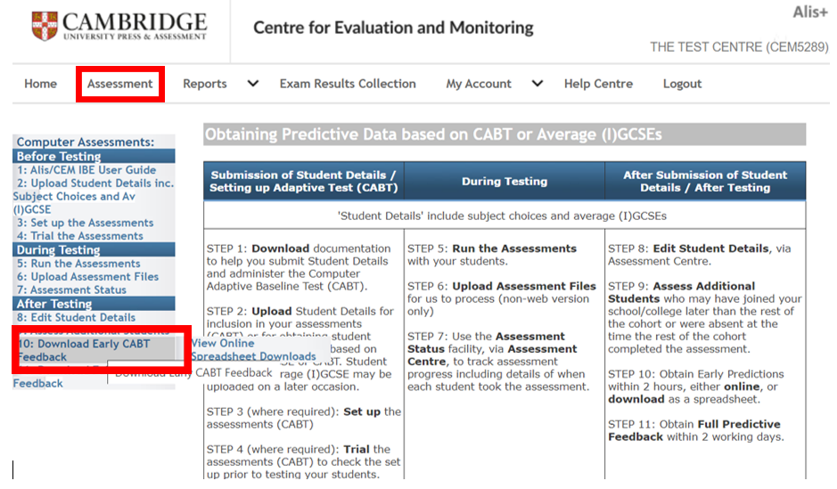 Accessing Predictions Without Subject Choices -detailed guide – CEM