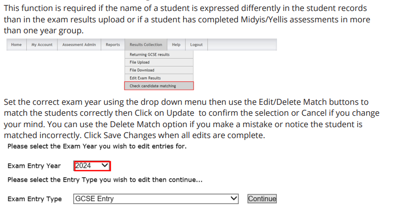 Check Candidate Matching – CEM